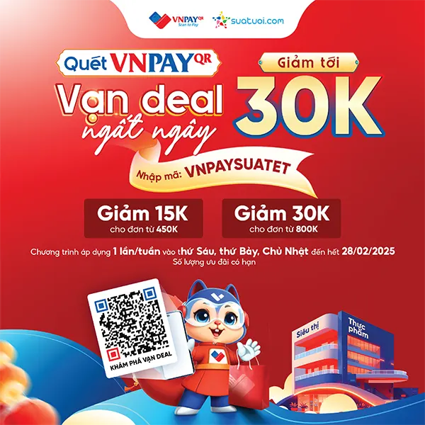 VẠN DEAL NGẤT NGÂY CÙNG VNPAY ĐÓN TẾT
